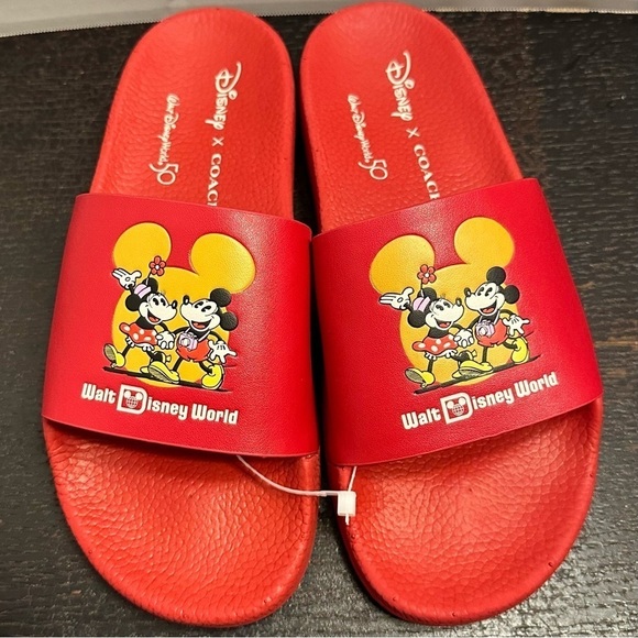 Coach | Shoes | Disney X Coach Walt Disney World 5 Sport Slide Sandal ...